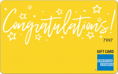 Congrats Yellow Amex Gift Card | Amex